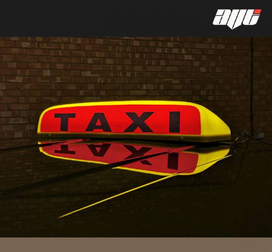 Taxi Roof Lights - Taxi Top Signs - Illuminated Taxi Signs