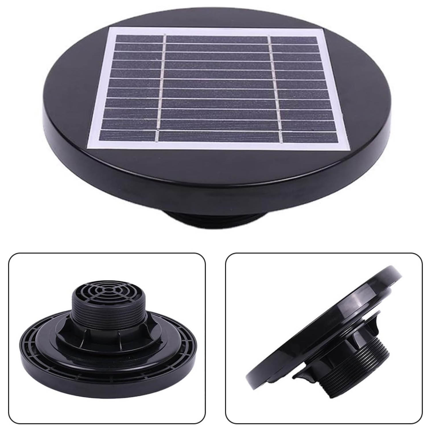 AVT Solar Powered Van Spinning Roof Duct Vent Extractor Low Profile ...